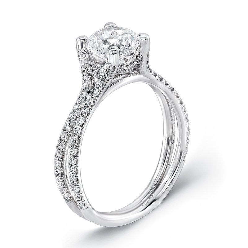 0.40ctw Diamond Split Round Engagement Ring – JBHudson