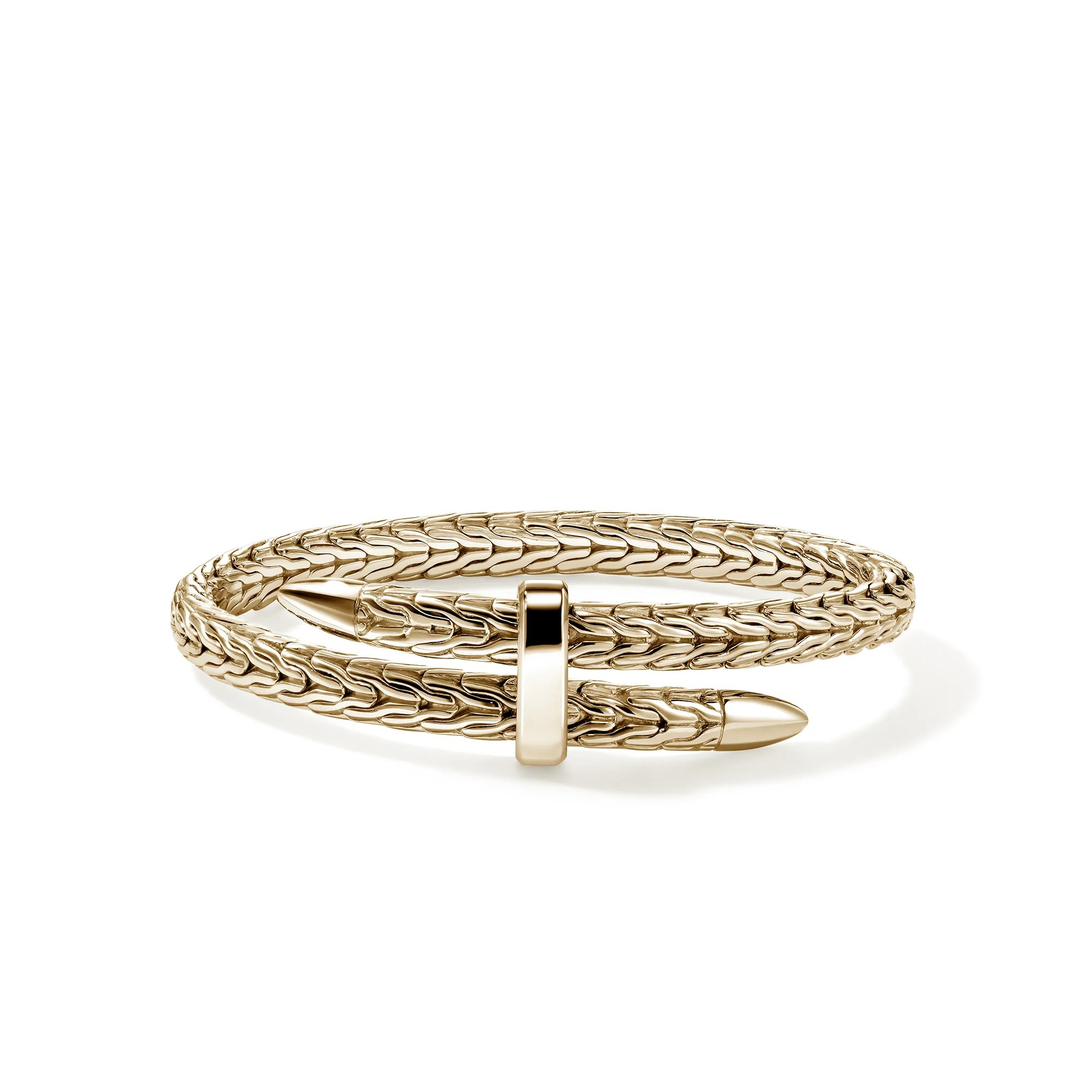 14K Gold Spear Flex Cuff – JBHudson